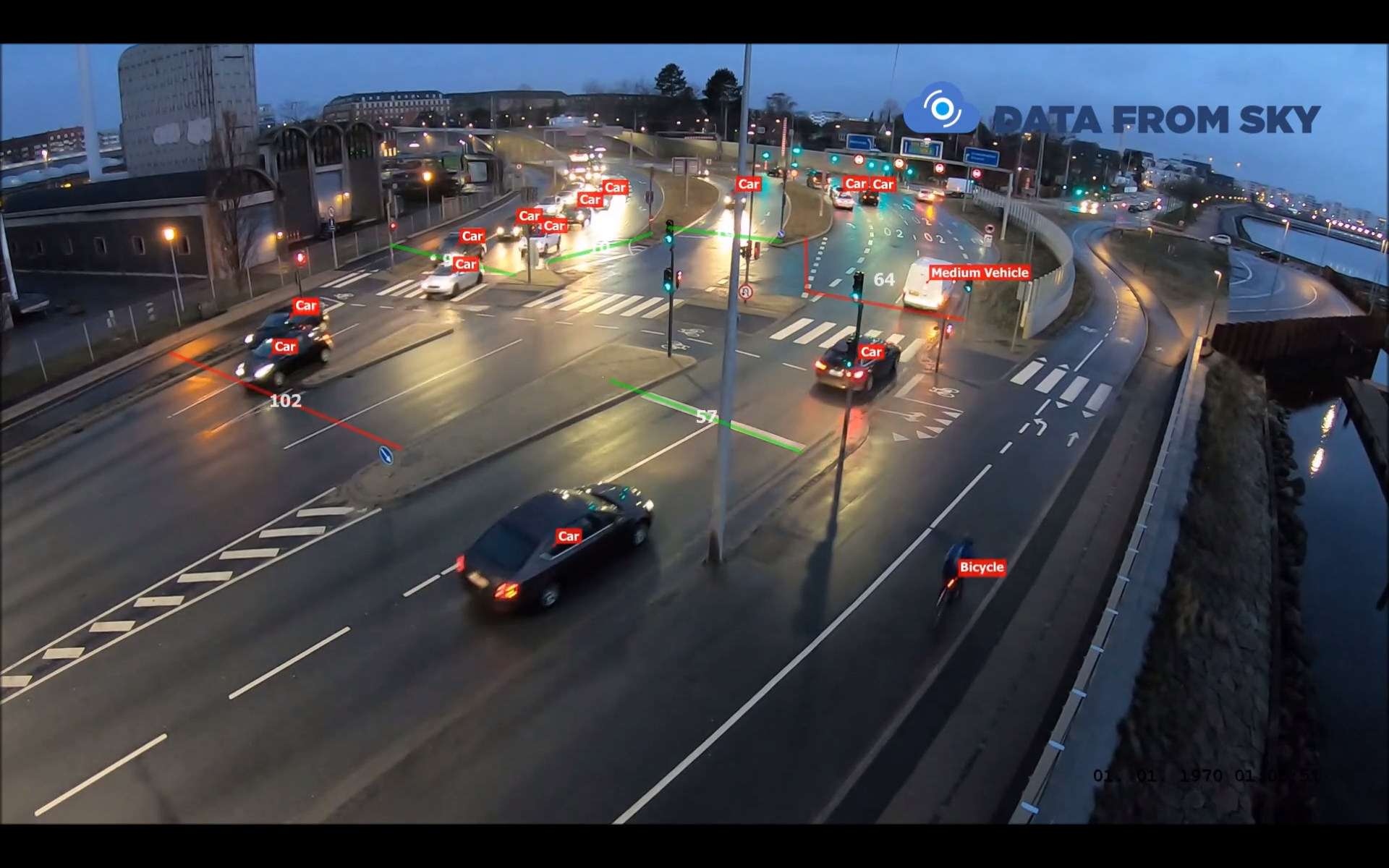 Datafromsky Light Shines At Night Datafromsky