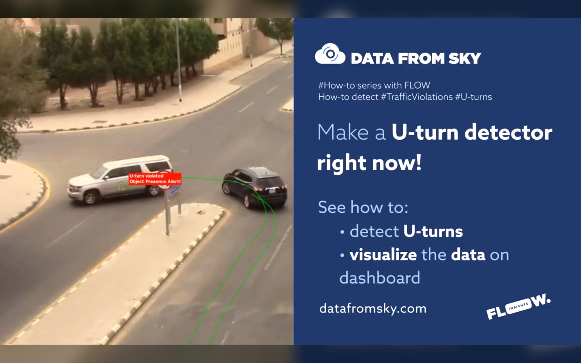 U-turns detection with FLOW - DataFromSky