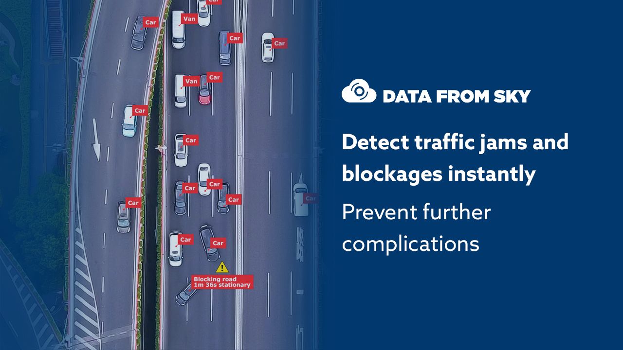 Detect traffic jams and blockages instantly - DataFromSky