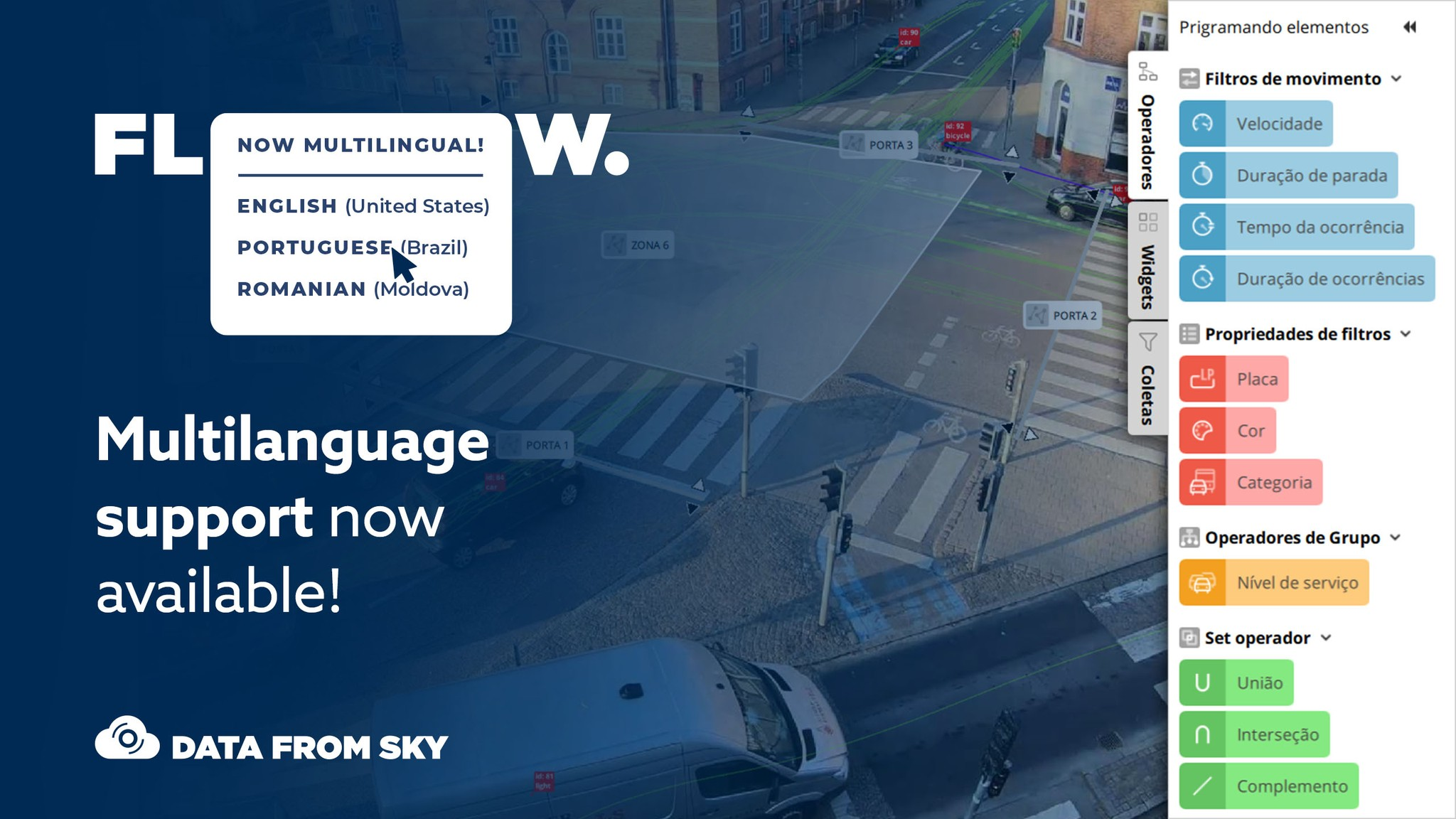 FLOW is now available in additional languages - DataFromSky