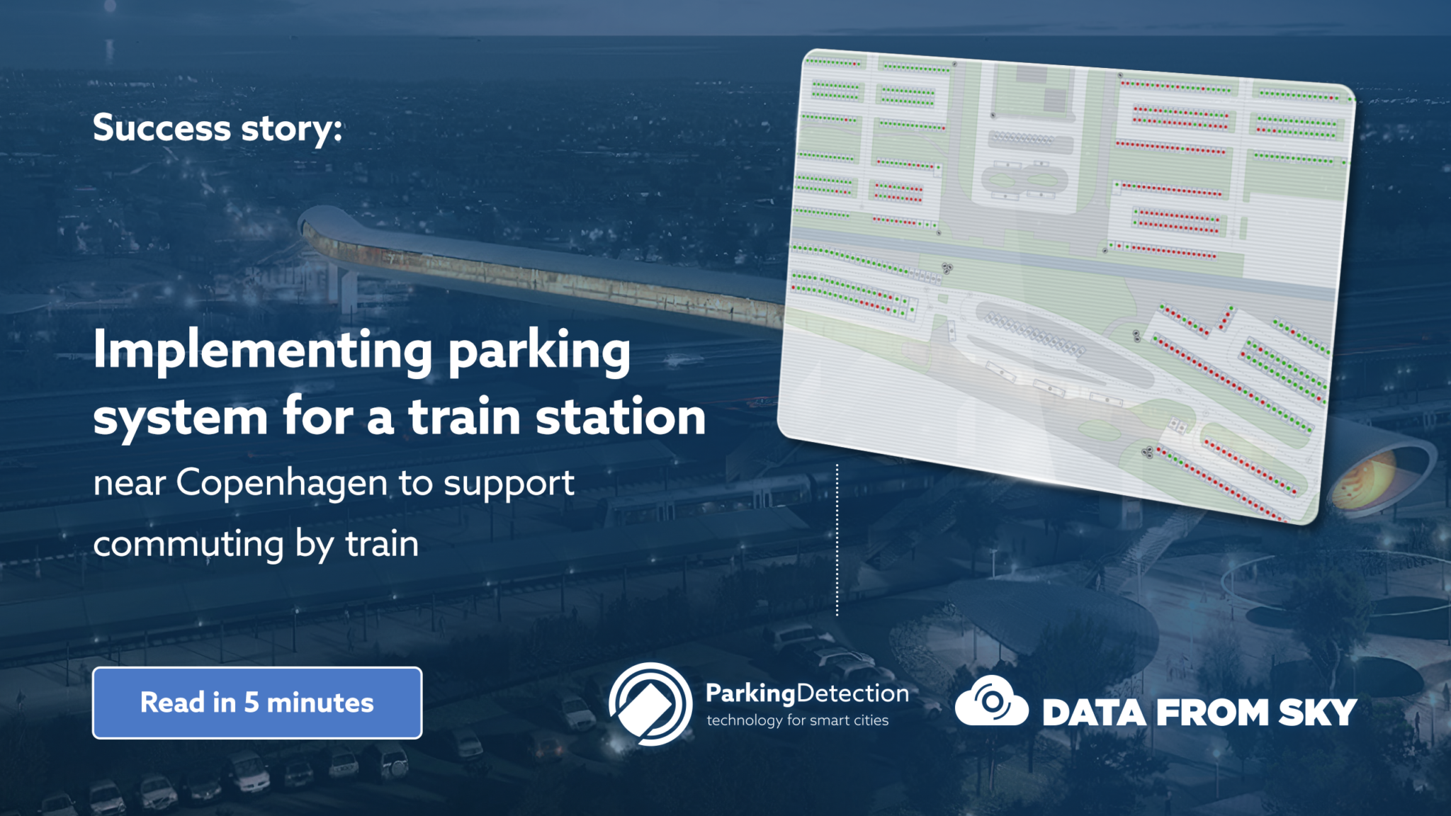 Implementing smart parking for Koge Nord train station - DataFromSky